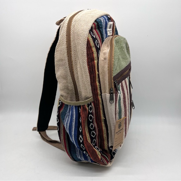 Puzzlestack | Bags | Multipocket Hemp Cotton Himalayan Hemp Backpack ...
